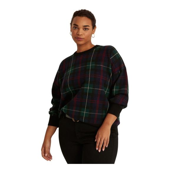 Ralph Lauren | Sweaters | Ralph Lauren Womens Black Boxy Fit Dropped ...